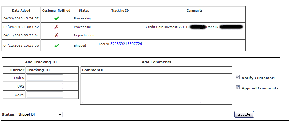 Ty Package Tracker Plugin for Zen Cart - Website Design and Development ...